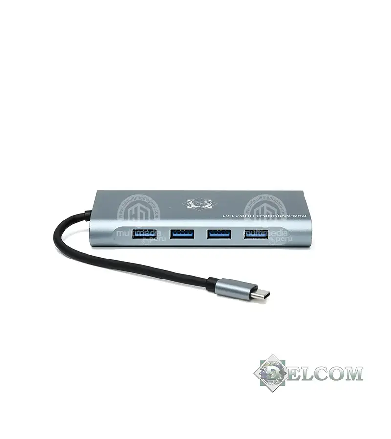 Delcom UVYL2110 | Docking USB-C 11 en 1 MultiPuertos