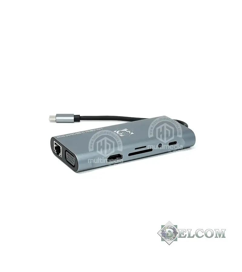 Delcom UVYL2110 | Docking USB-C 11 en 1 MultiPuertos