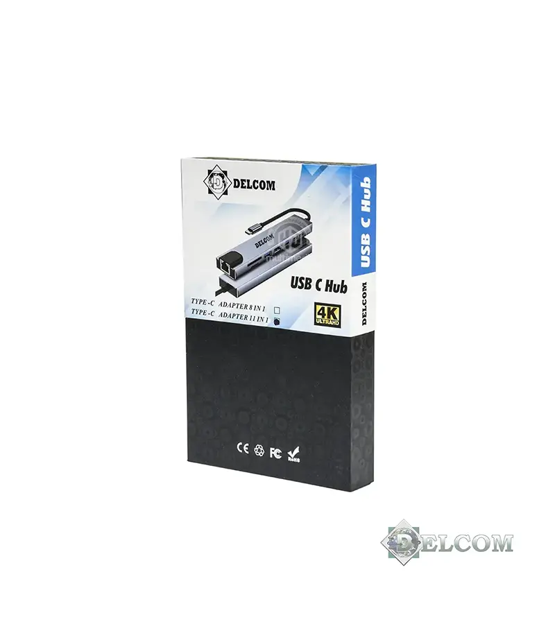 Delcom UVYL2110 | Docking USB-C 11 en 1 MultiPuertos