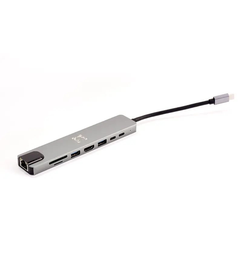 Delcom DATCH01 | Docking USB-C 8 en 1 Multi-Puerto