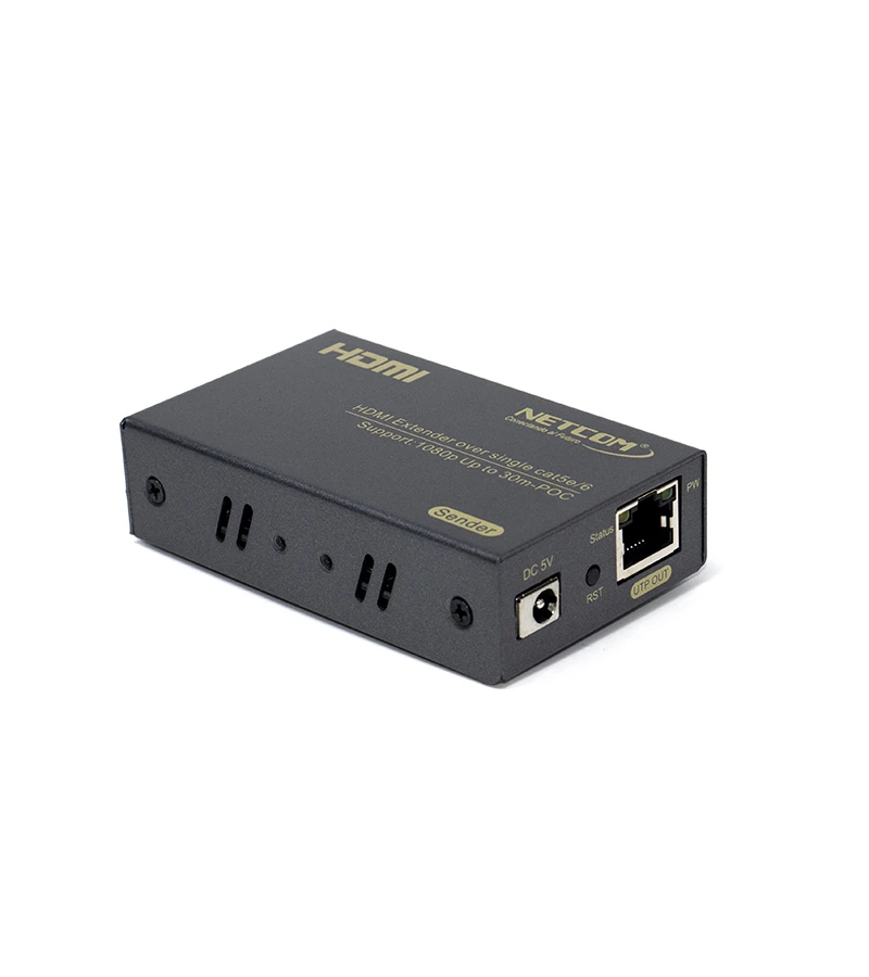 Extender HDMI POC Activo 30M Netcom PE-EX0030 | Transmisión Full HD por ...