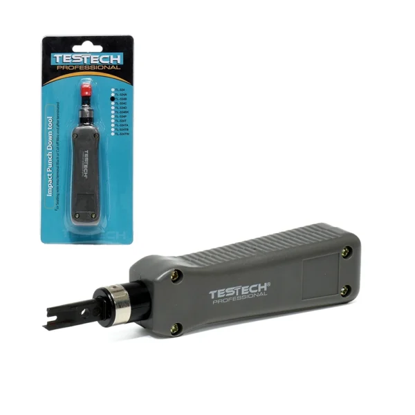 Impact Tool Testech TL-324B: Herramienta Ponchadora y Cortadora para ...