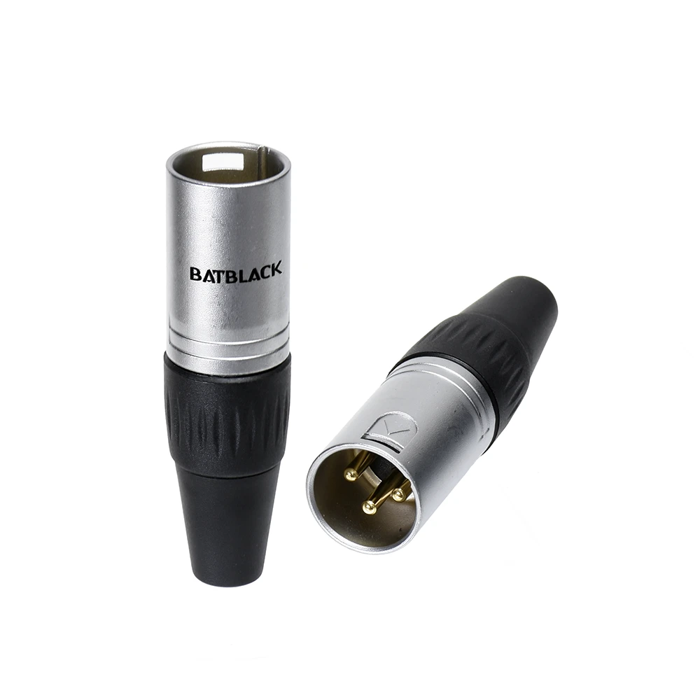 Conector Canon XLR Macho BatBlack LA1006-AG